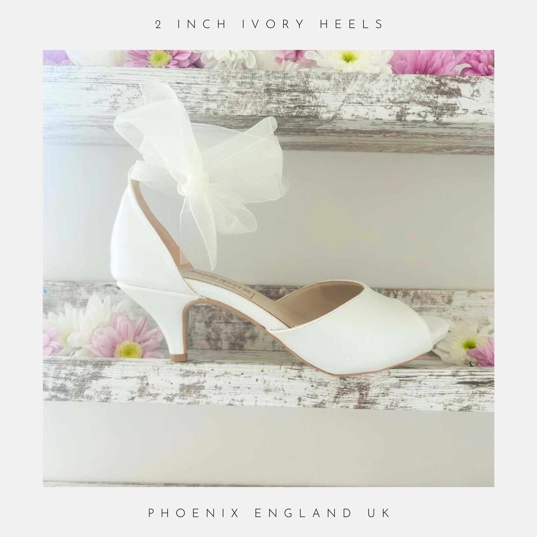 2 Inch Ivory Heels – Phoenix England