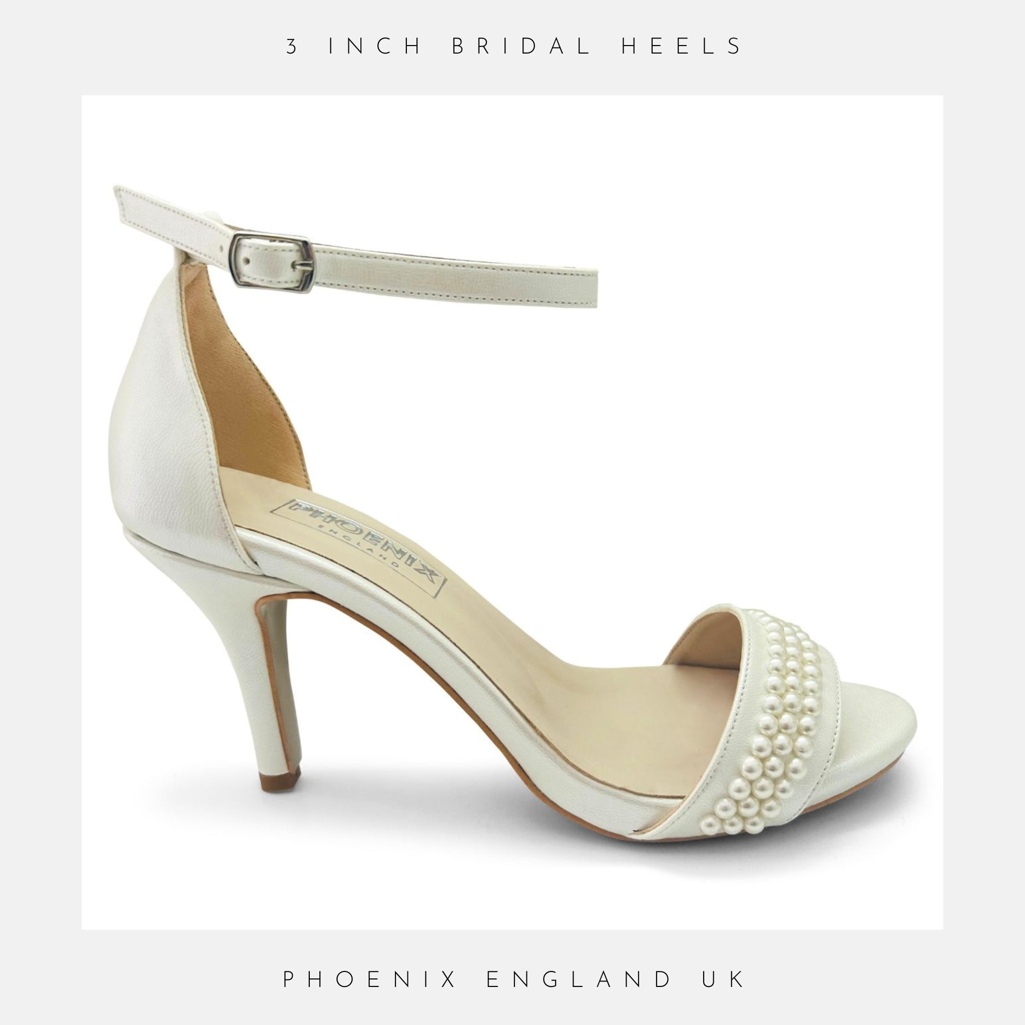 3 Inch Bridal Heels – Phoenix England