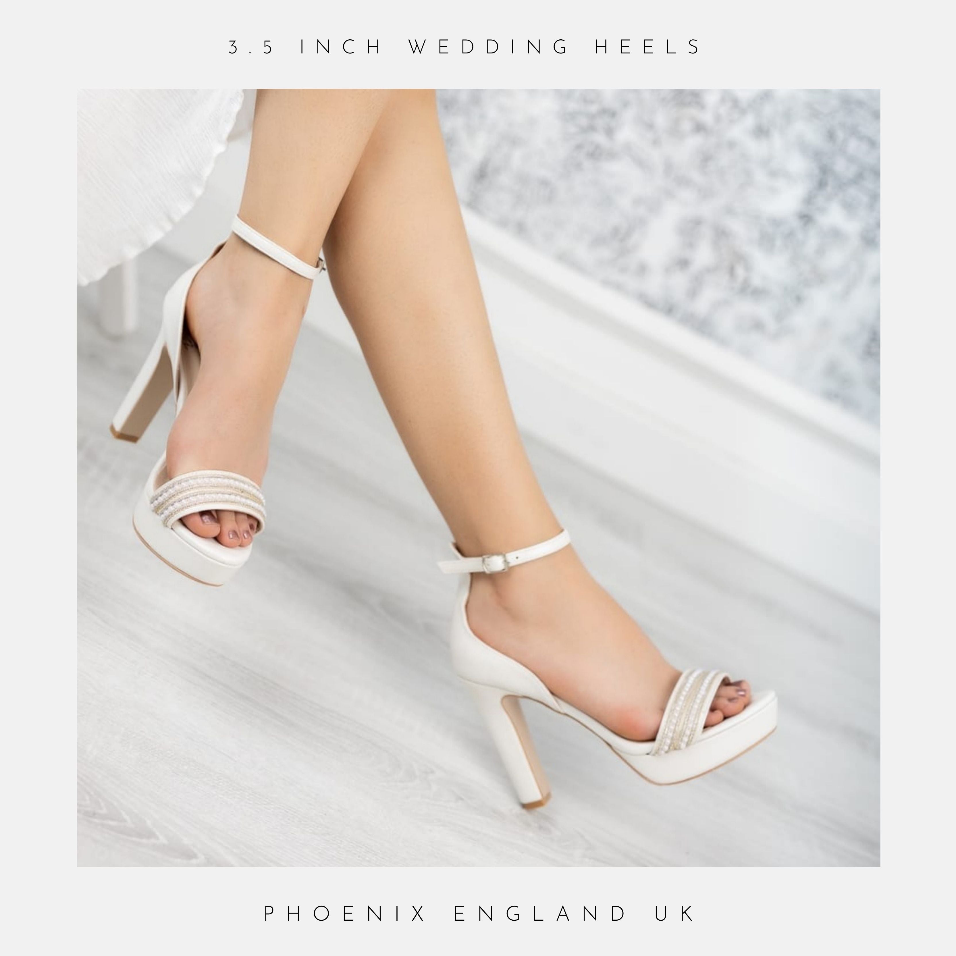 3.5 Inch Wedding Heels – Phoenix England