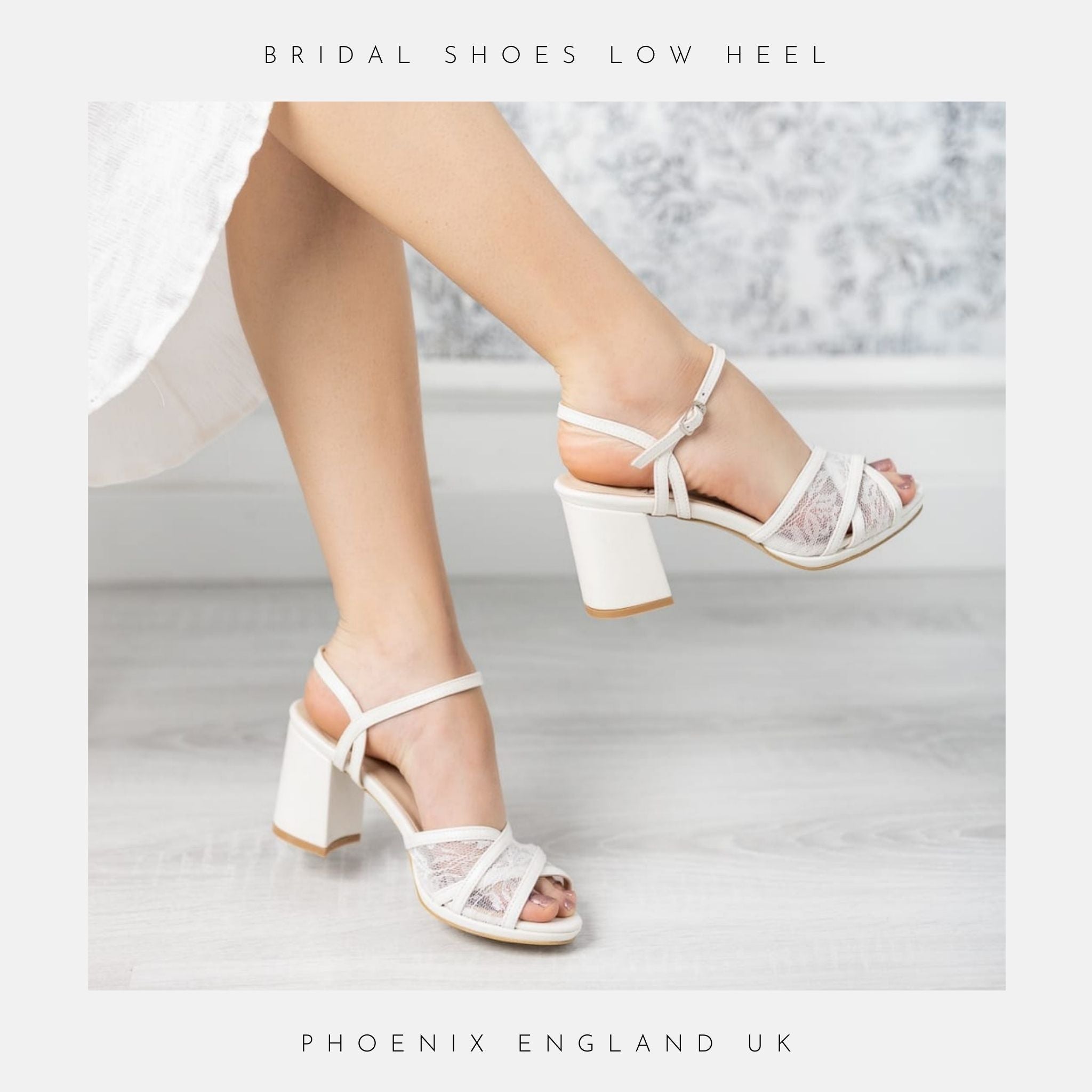 Bridal Shoes Low Heel – Phoenix England